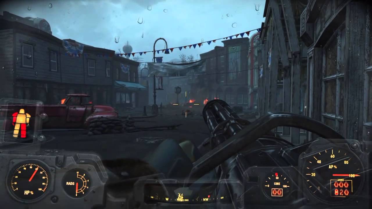 Fallout 4 first deathclaw fight.