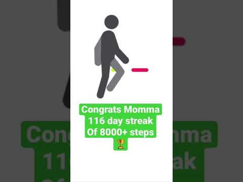Momma Angel 116 straight days of 8000+ steps #lovemymom