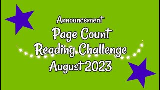 Page Count Reading Challenge || August 2023 - book-news.org