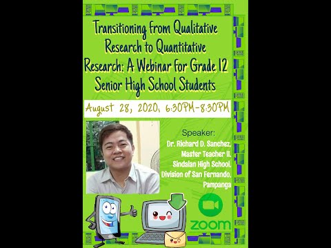 Batch 1 - Transitioning from Qualitative to Quantitative Research for Grade 12 SHS Students by ETCOR