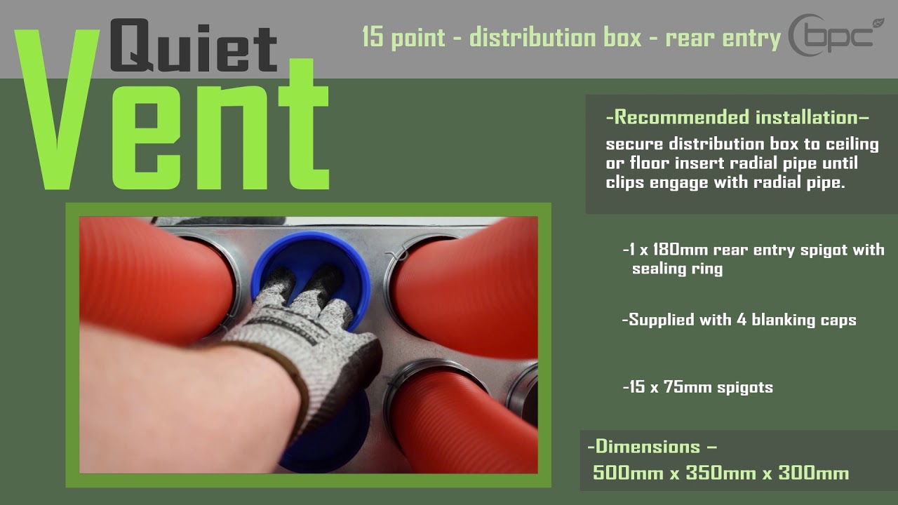Quiet Vent - 15 Point Distribution Box - Installation Guide