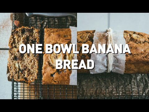 ONE BOWL BANANA BREAD // VEGAN + GF + OIL FREE + RSF