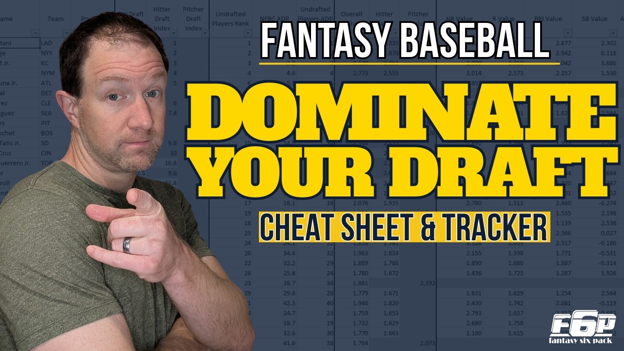 Dominate Your Fantasy Baseball Draft With This Cheat Sheet & Tracker