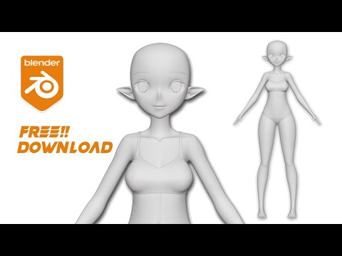 Anime Base Modeling in Blender | FREE DOWNLOAD! | @shionmgr
