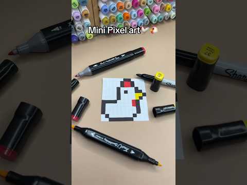 🐓Cute Mini Pixel art Ideas🐔 #art #pixel #pixelart #pixelartideas #drawing #cute #fypシ゚viral