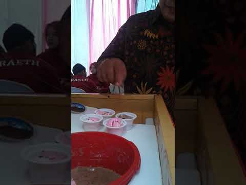 ice cream diamond dalam acara resepsi pernikahan
