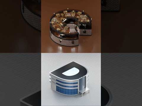 Day 3,letter C, CAFE -Day 4,letter D, DENTAL CLINIC #3d #3dartwork #3danimations #3dmodelling #3dart
