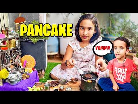Mini Chocolate Pancakes ???????? | Real Miniature Cooking | #LearnWithPari