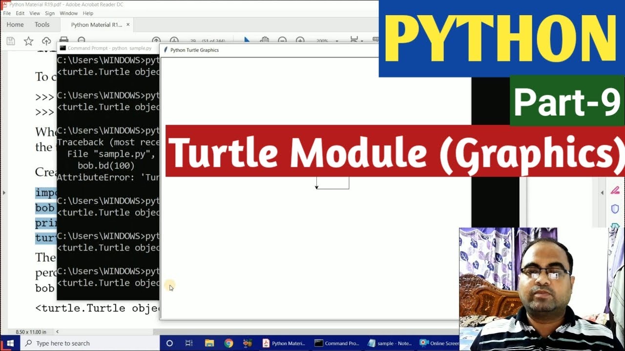 PYTHON | Part-9 | Turtle Module