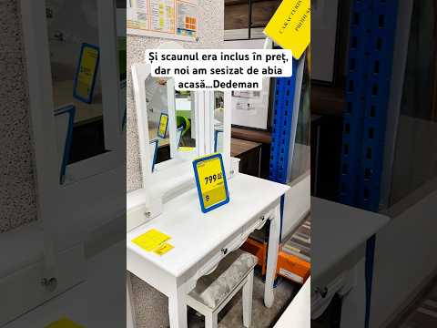 Și scaunul era inclus în preț, dar noi am sesizat de abia acasă…Dedeman! #dedeman #pret #mobila