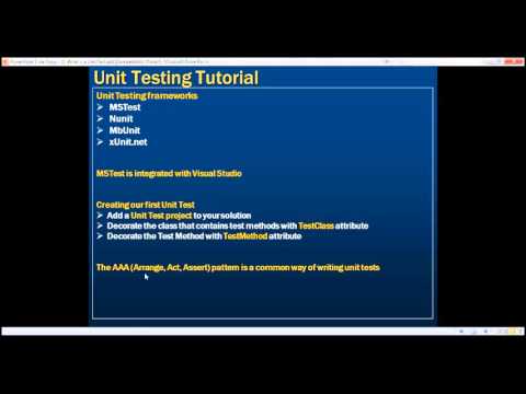 Learn Creating your first unit test - Mind Luster