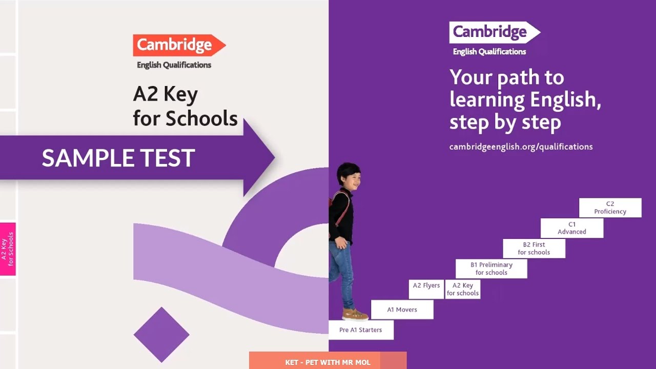 KET Listening SAMPLE TEST  - A2 Key for Schools | KET PET Mr Mol - Tải miễn phí sách PDF & KEY