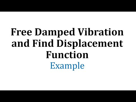 Ex: Model Free Damped Vibration and Find Displacement Function | Math ...
