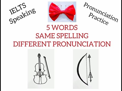 Pronunciation for IELTS Speaking. Words with the Same Spelling, Different meaning and Pronunciation