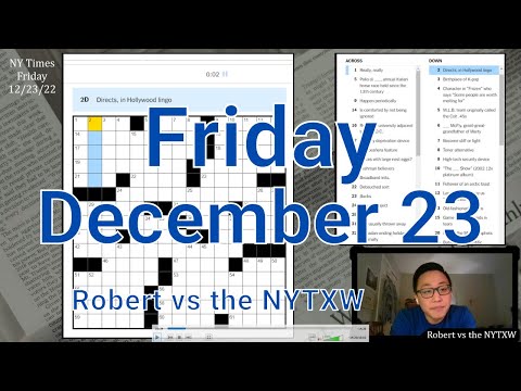 Definite Britishism [0:16/5:18]  ||  Fri 12/23/22 New York Times Crossword