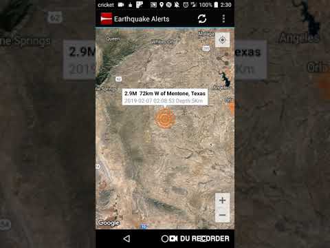 Mentone, Texas Earthquake February 7th, 2019