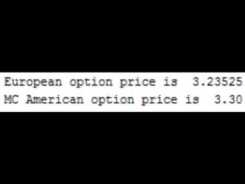 Valuing American Options Using Monte Carlo Simulation –Derivative Pricing in Python