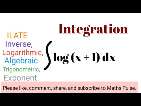 Integral log(X+1) dx| Integration |Lec120