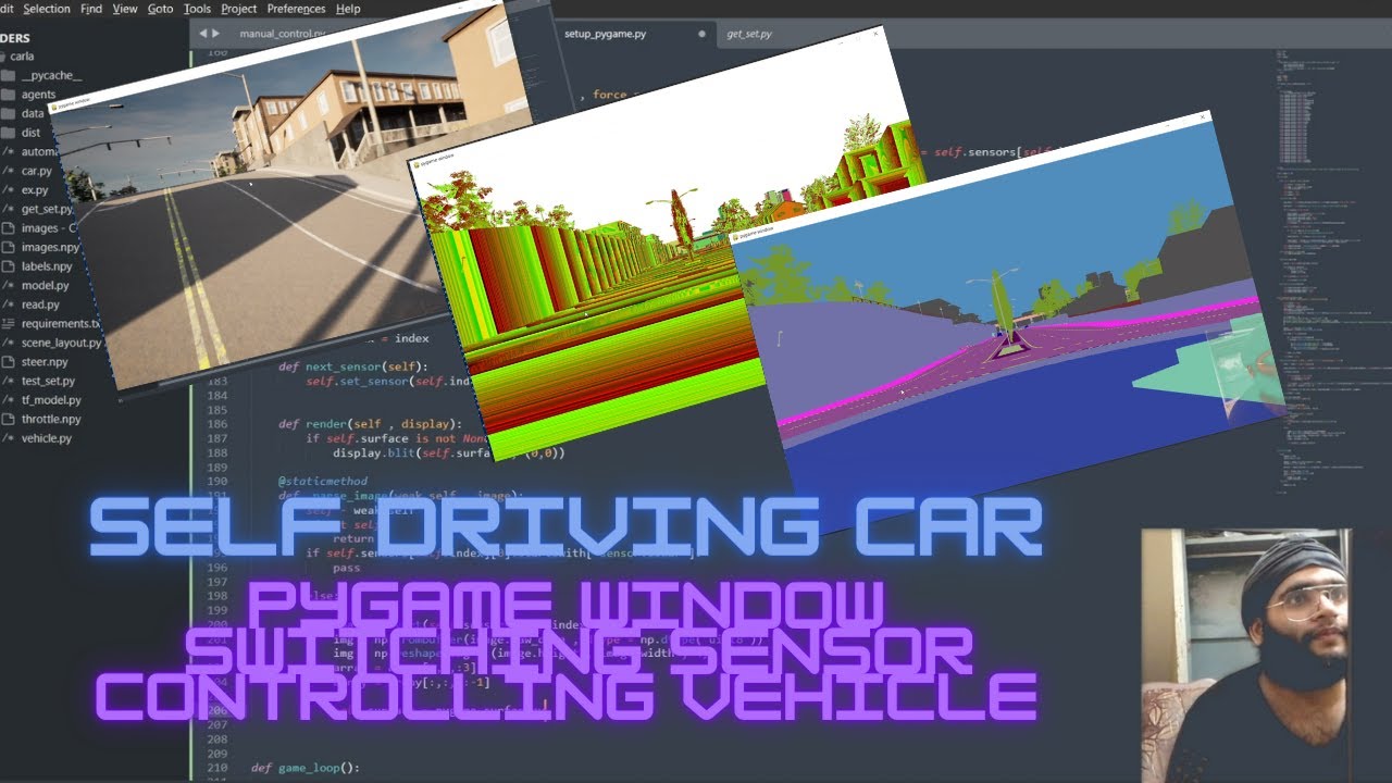 Self driving car setting up Pygame Environment |Carla Simulator