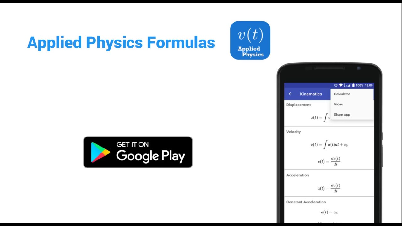 Physics Formulas | Android App Trailer