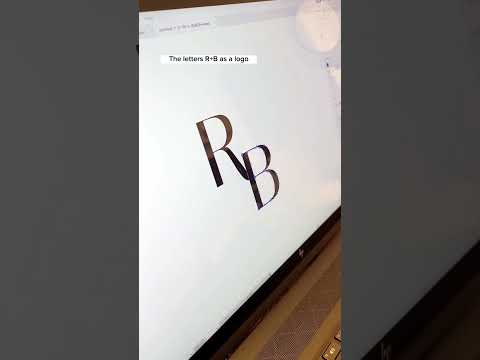 Design with us ✨ The letters R+B as a logo