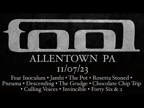 TOOL Full Concert *HQ AUDIO only* Allentown PA 2023