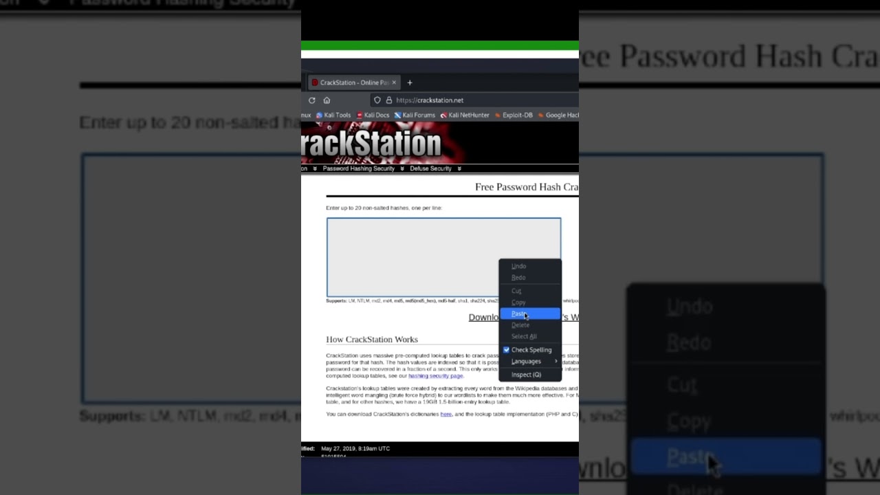 Crackstation Must-Have Hacking Tool in Your Arsenal Pt.5 #cyber #security#cybersecurity #pentest