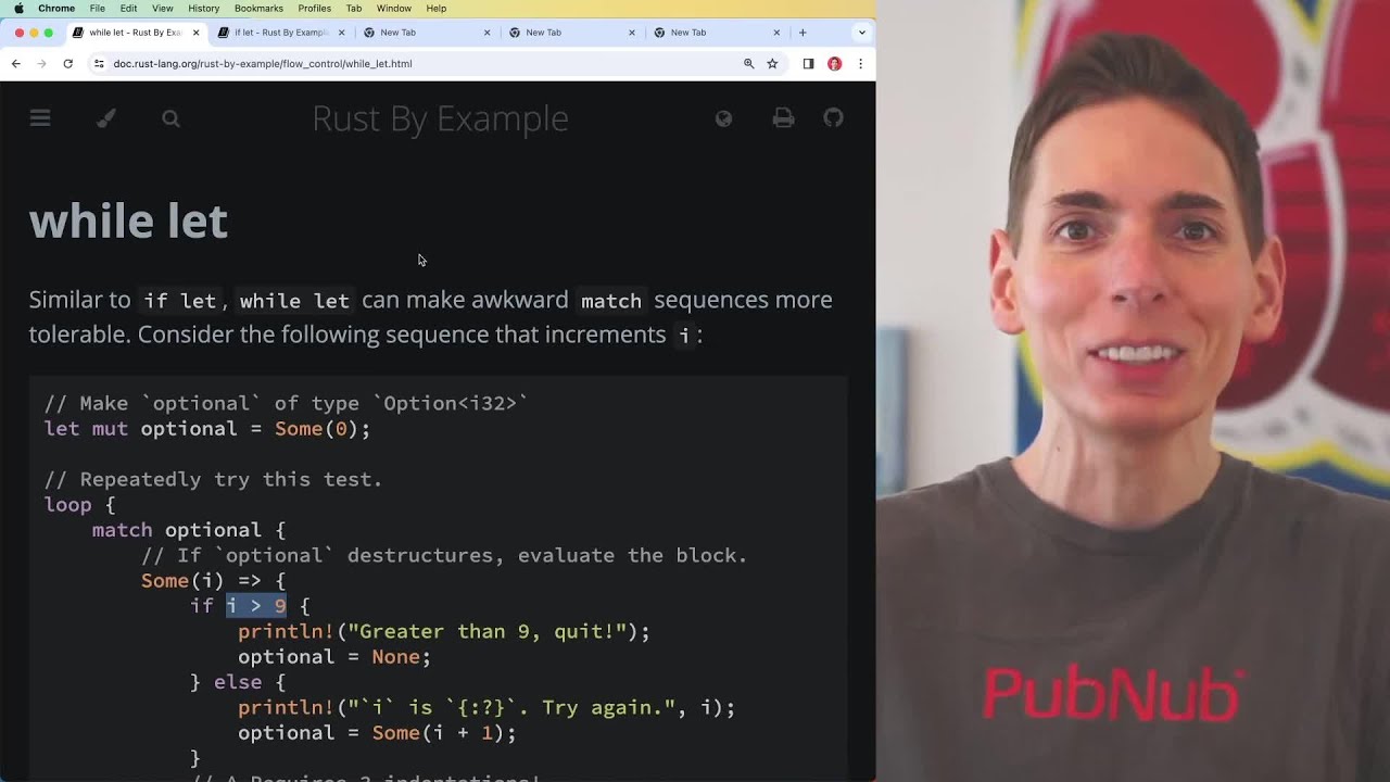 Rust By Example: While Let