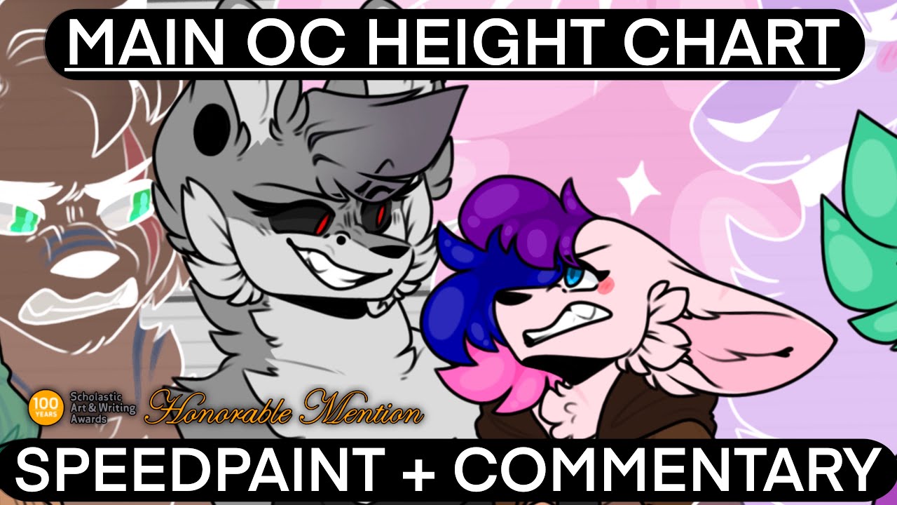 OC Height Chart Speedpaint + Commentary