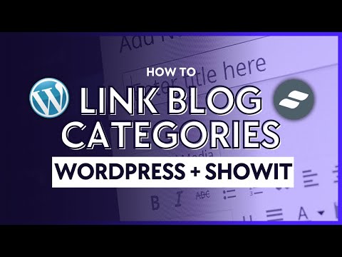 How to link blog categories in Showit