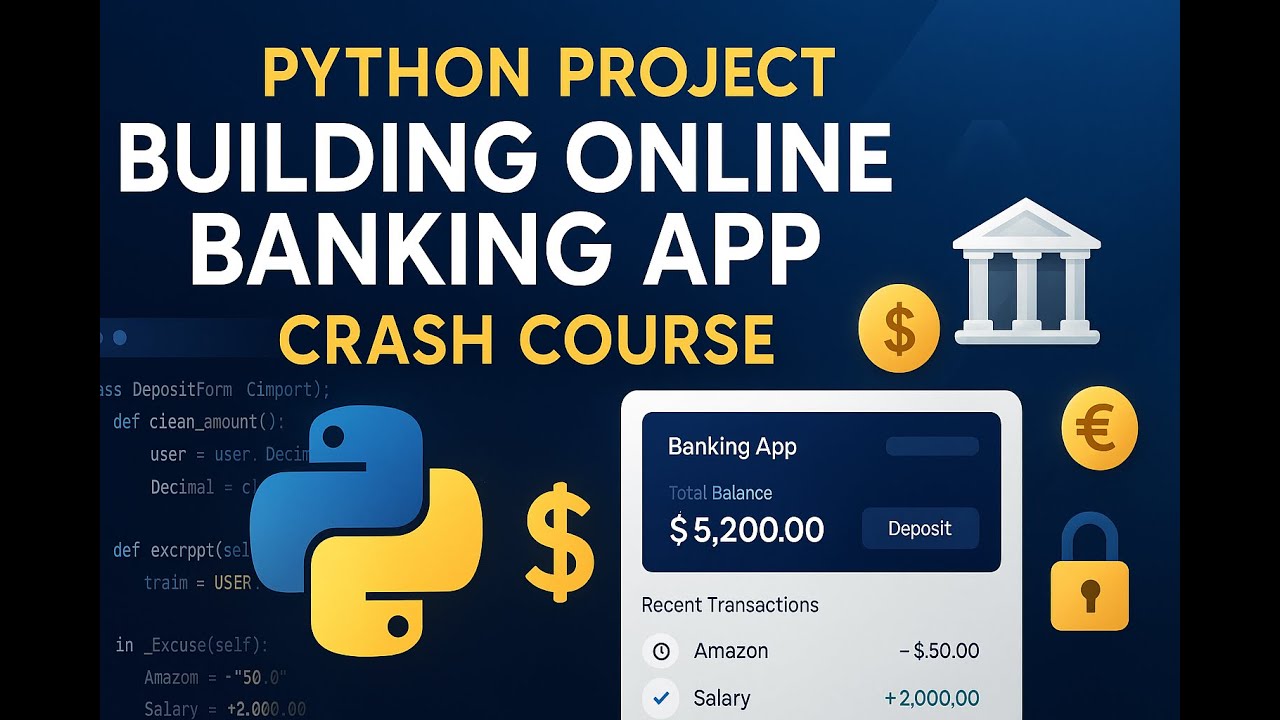 Python Project | Building Online Banking App | Crash Course