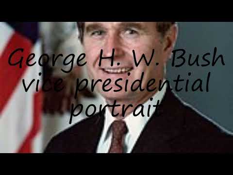 How to pronounce George H. W. Bush vice presidential portrait in English?