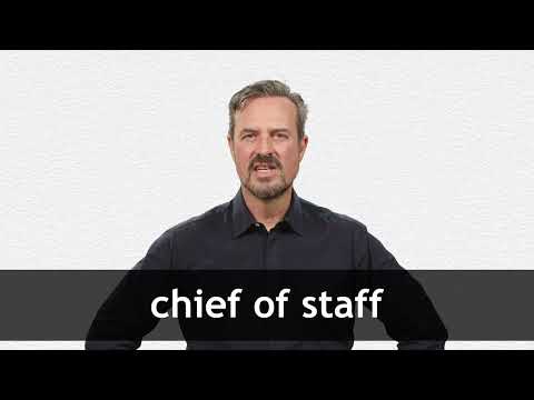 CHIEF OF STAFF definition and meaning | Collins English Dictionary