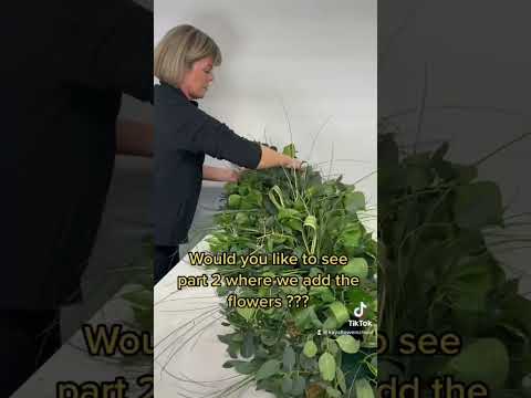 Creating a 5 foot funeral spray