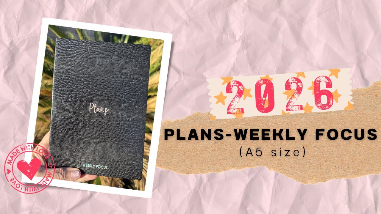 Weekly Focus Planner Walkthrough | New 5-Day Layout + Full Flip Through