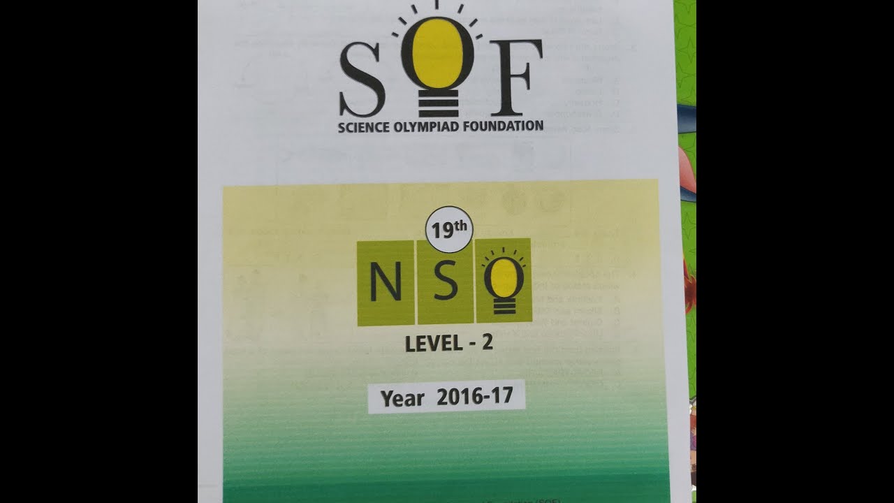 SOF NSO | LEVEL 2 | Class 4|  Previous Year question with answer ( 2016-17) | #Olympiad