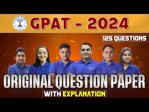 GPAT 2024 Original Questions with Explanation | GPAT Previous Year MCQs | #gpatexam #gpat