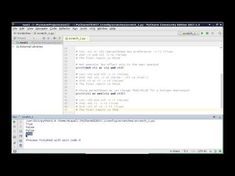 Combining boolean operators (AND , OR , NOT) in Python