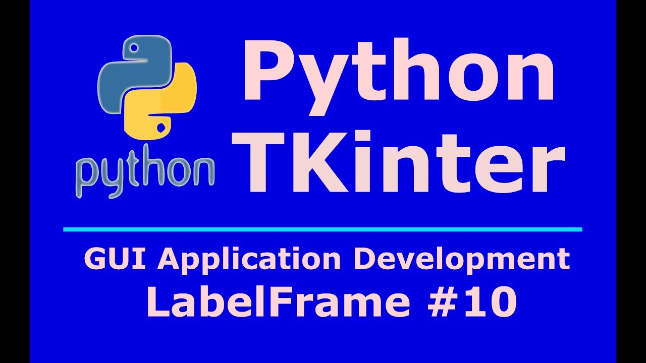 10 Python Tkinter LabelFrame