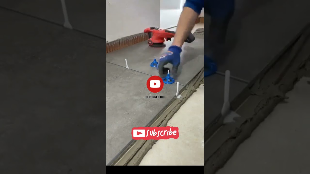Inovasi Konstruksi - Metode pemasangan keramik lantai. Anti nyisil dan Nat seragam #arsitektur