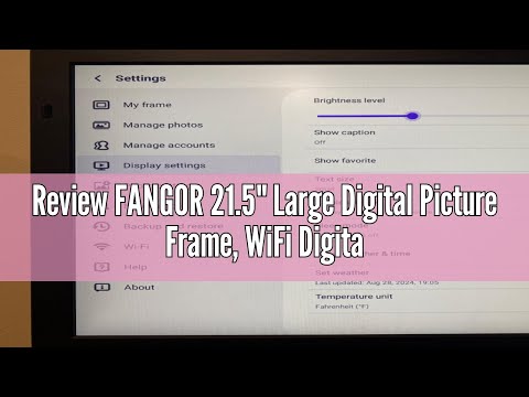 Review FANGOR 21.5" Large Digital Picture Frame, WiFi Digital Photo Frame 1920x1080 FHD IPS Display