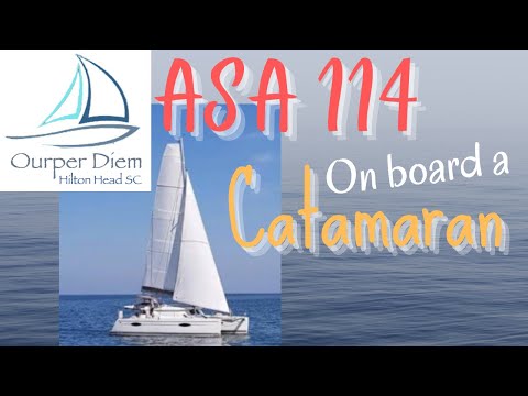 ASA 114 final certification exam on a catamaran