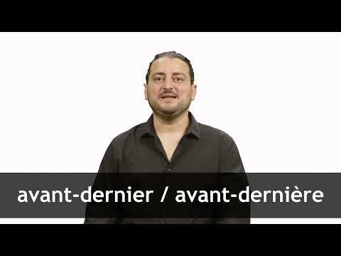English Translation of “AVANT-DERNIER” | Collins French-English Dictionary