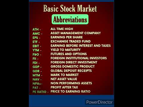 stock market full form #stockmarket