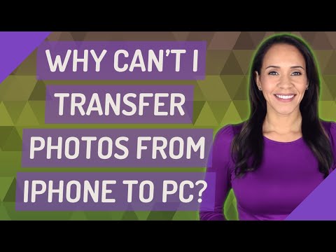 Why can't I transfer photos from iPhone to PC?