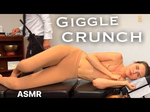 Flexible Model Crunched Hard *ASMR Chiropractic Relaxing Video* Tension Relief & Quiet Release.