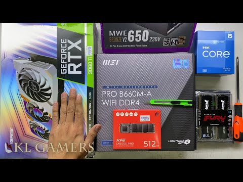 intel Core i5 12400F msi PRO B660M-A WiFi DDR4 iGame RTX3060Ti MONTECH A1000 ARGB White PC Build