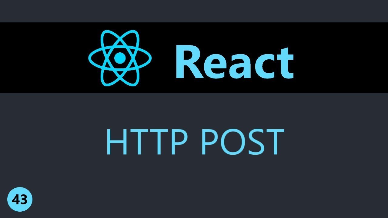 ReactJS Tutorial - 43 - HTTP POST Request (English)