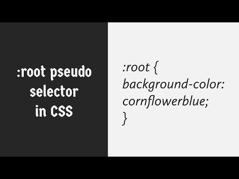 :root - CSS Pseudo Selector Explained !