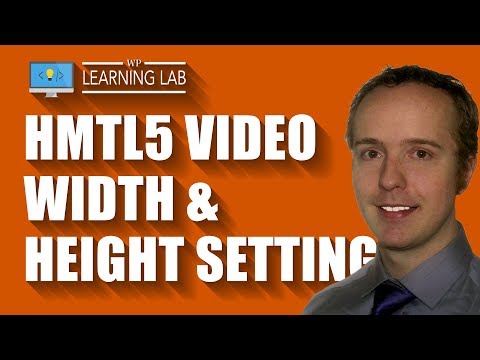 HTML5 Video Width Height Parameters Allow You To Define Width And Height